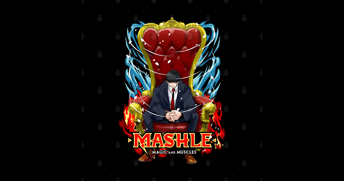 Mash Magic and Muscles Anime Fanart - Mashle Anime - Sticker | TeePublic