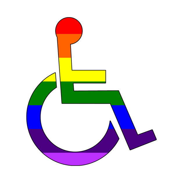 Disabled LGBT Pride - Disability - T-Shirt | TeePublic