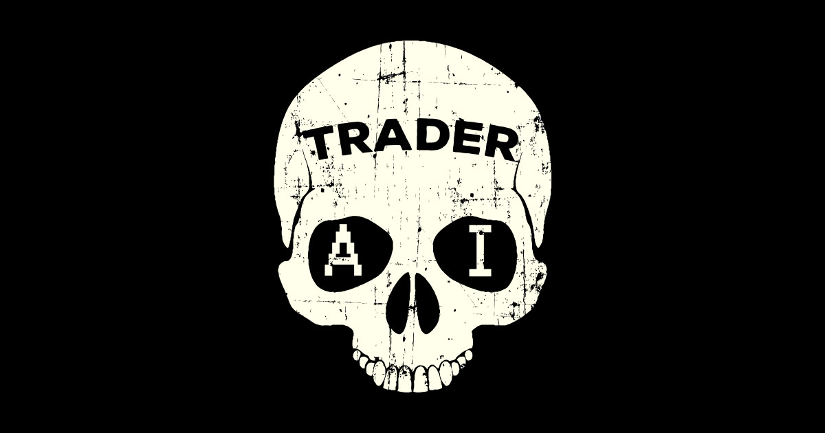 Artificial Intelligence Trader Skull - Forex - Sticker | TeePublic