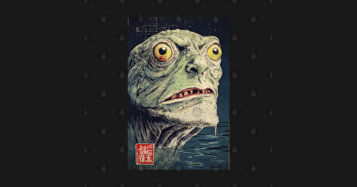 vintage japanese Innsmouth Deep one 3 - Deep Ones - T-Shirt | TeePublic