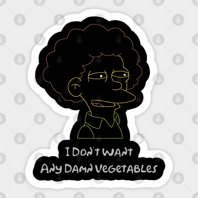 Damn Vegetables - Simpsons - Sticker | TeePublic
