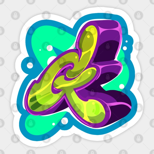 Letter G - Graffiti Style - Graffiti - Sticker | TeePublic