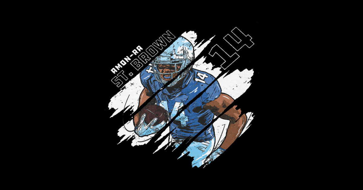 Amon-Ra St. Brown Detroit Stripes - Amon Ra St Brown - Sticker | TeePublic