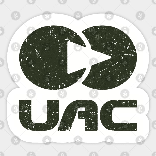 UAC Classic Logo (Green) - Doom - Sticker | TeePublic