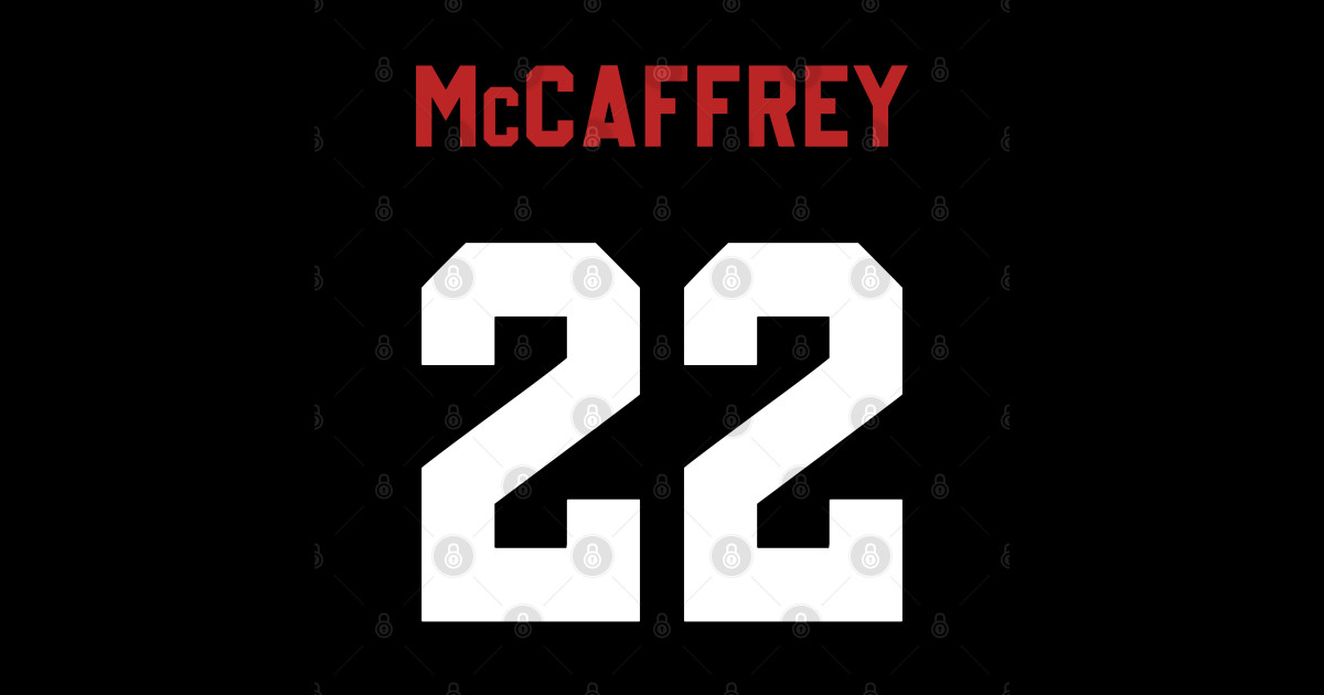 Christian McCaffrey Back - Christian Mccaffrey - Sticker | TeePublic