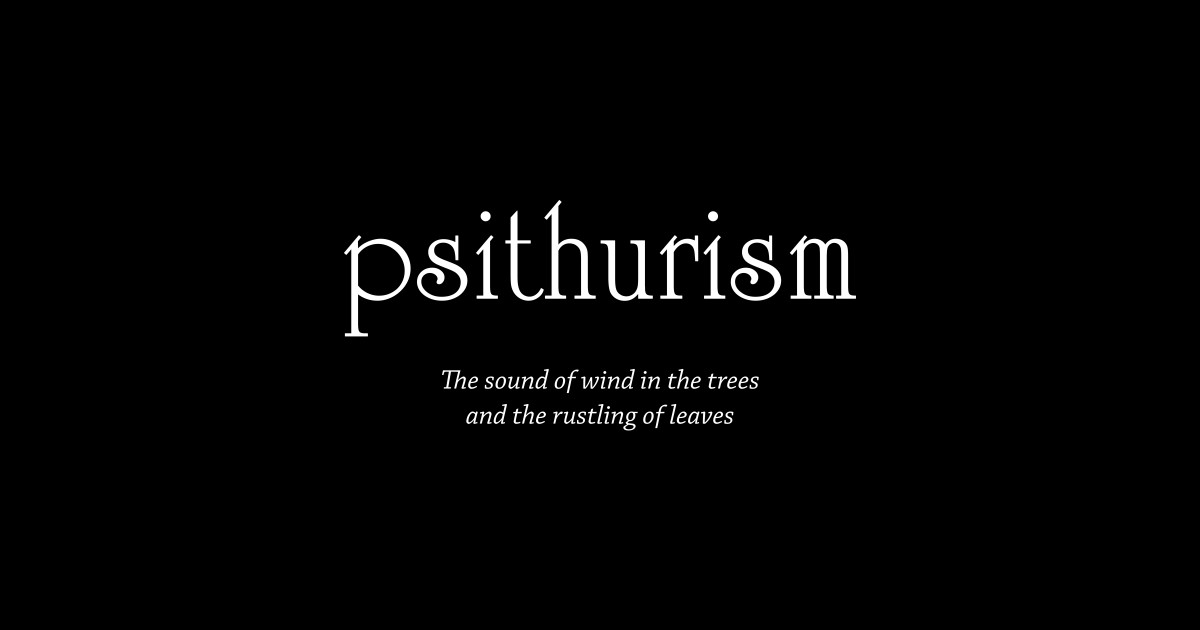 Psithurism - sound of wind in trees and leaves - Trees - Pin | TeePublic