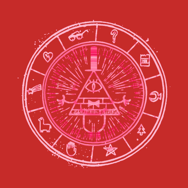 Bill Cipher Wheel RED ( Gravity Falls ) - Gravity Falls - T-Shirt ...