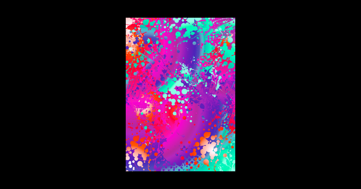 Vibrant Abstract Splash - Abstract - Posters and Art Prints | TeePublic