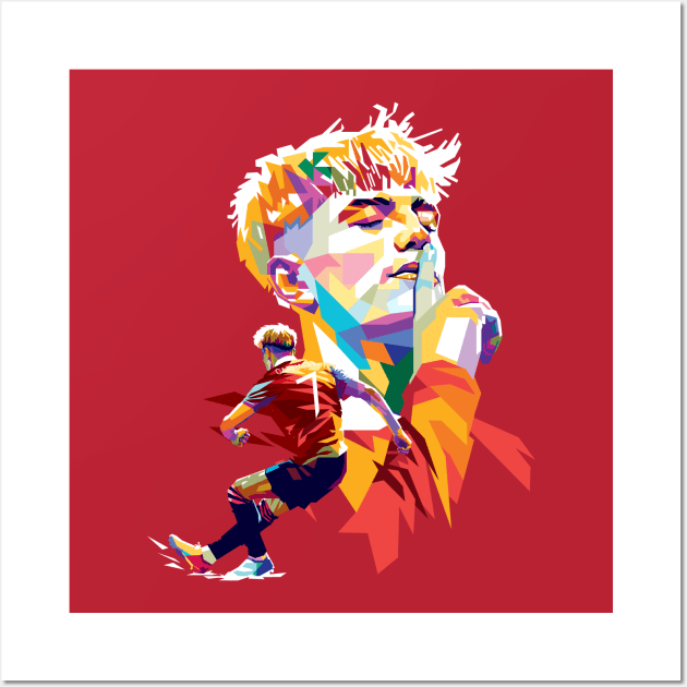 Alejandro Garnacho Pop Art - Garnacho - Posters and Art Prints | TeePublic