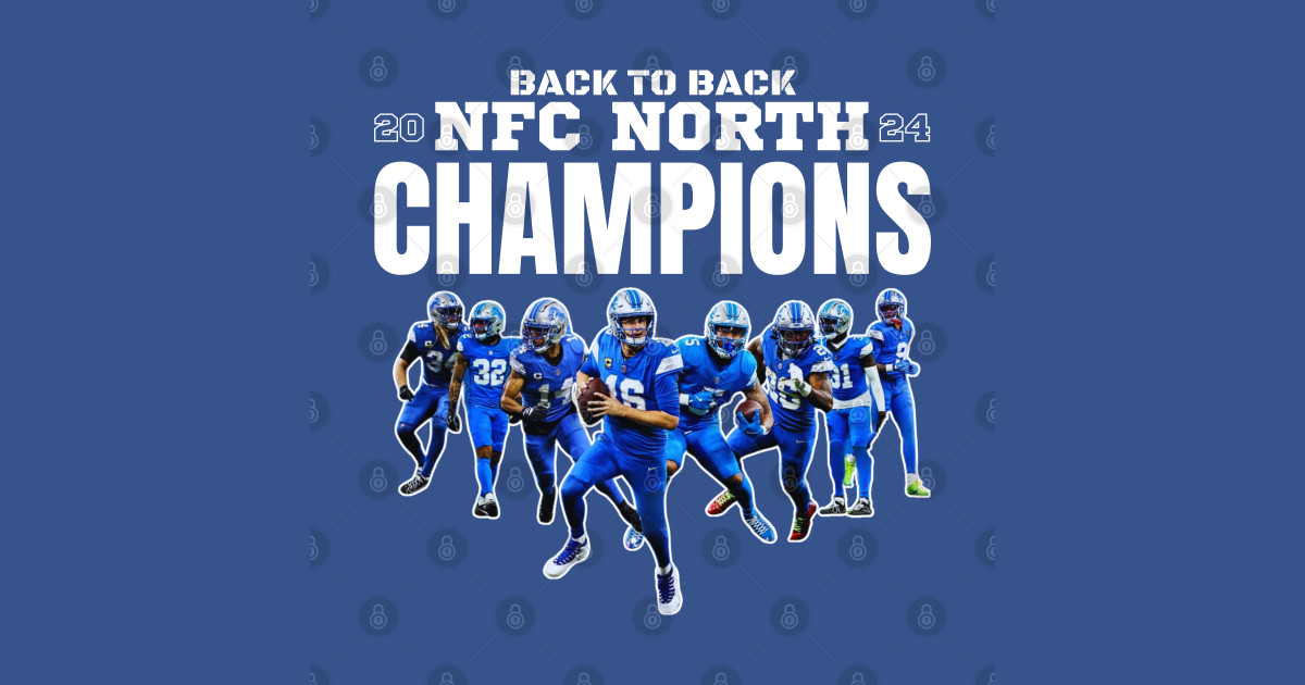 Detroit Lions Nfc North Champions Back to Back - Detroit Lions Nfc ...