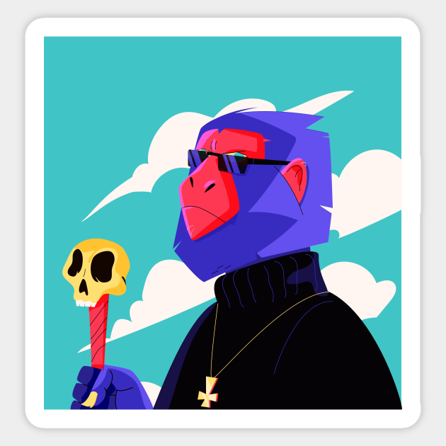 Mico Malo - Monkey - Sticker | TeePublic