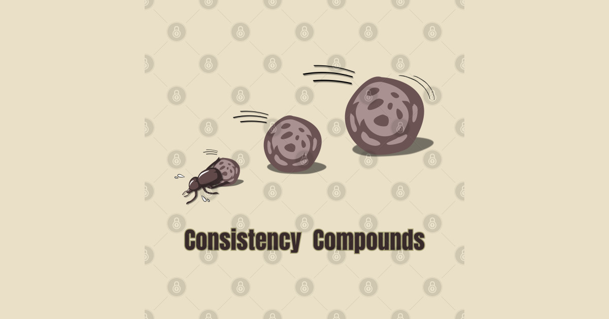 Consistency Compounds – Funny Dung Beetle Motivation Design - Dung ...