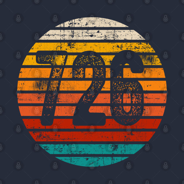 Distressed Vintage Sunset 726 Area Code - 726 Area Code - T-Shirt ...