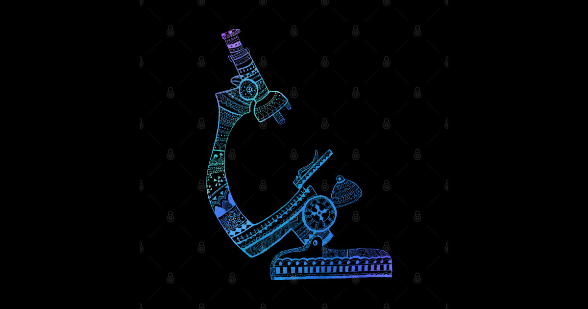 Beautiful Blue colourful Microscope mandala - Beautiful Rainbow ...