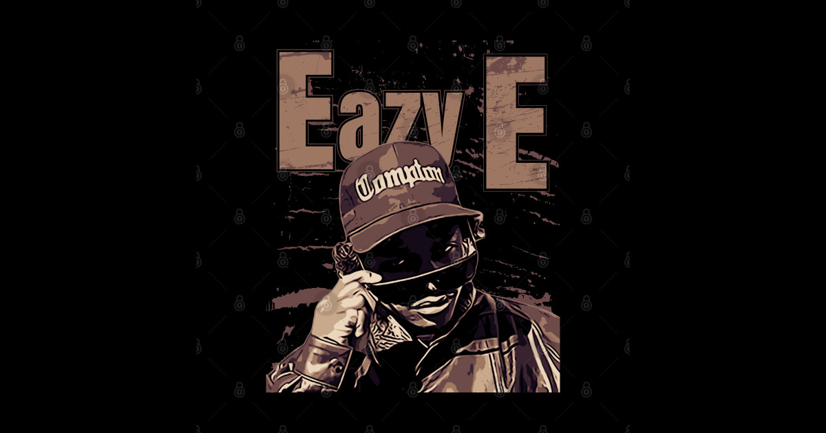 Eazy E// Brown Vintage - Eazy E - Sticker | TeePublic