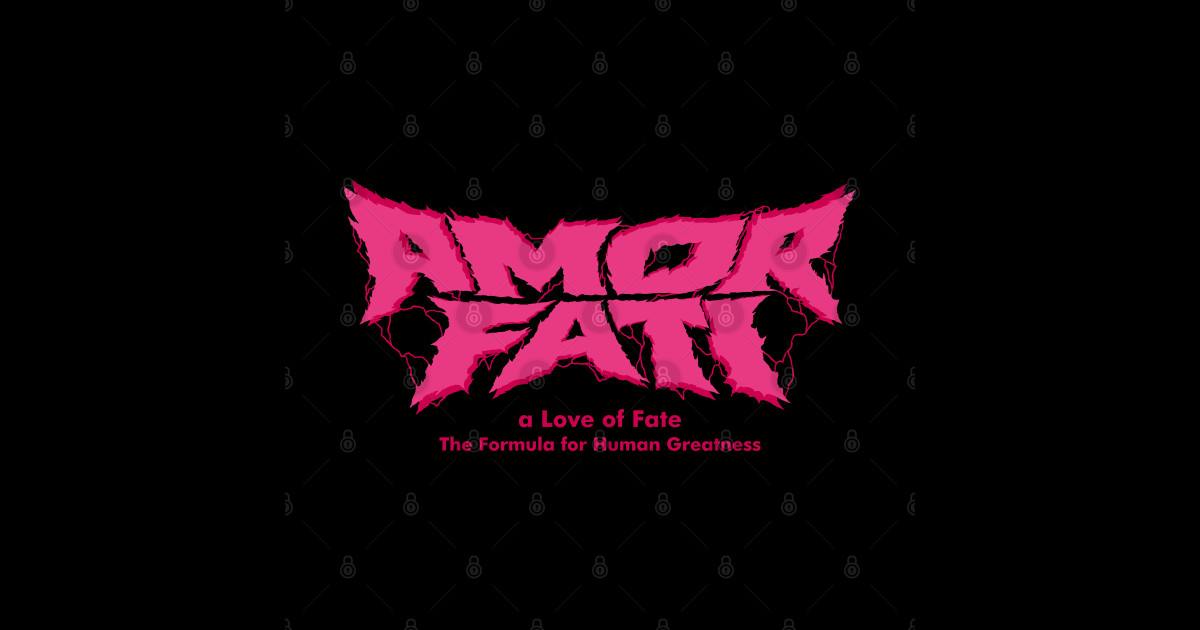 amor fati word lettering art - Lettering Typography Quotes - Sticker ...