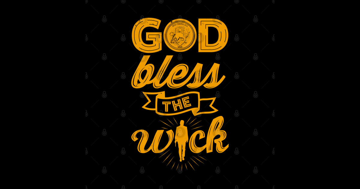 God Bless The Baba Yaga Funny Action Movie Typography - Action Movies ...
