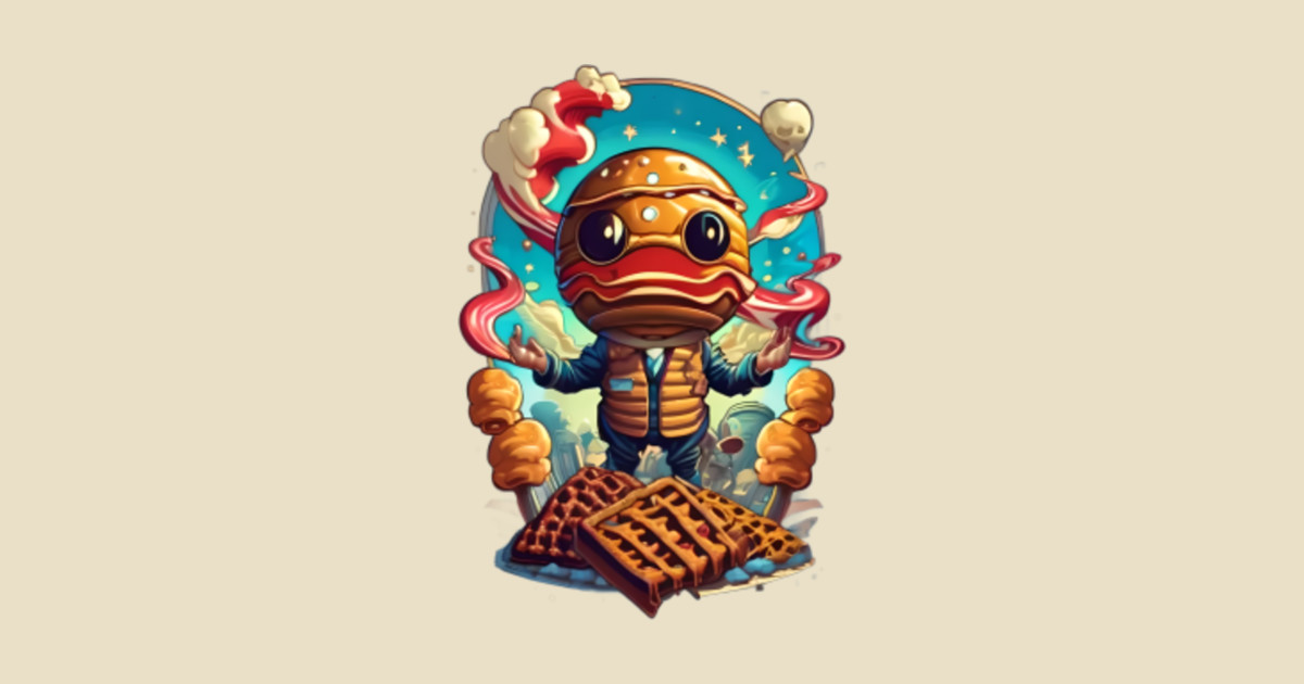 Waffle Man - Waffle Monster - T-Shirt | TeePublic