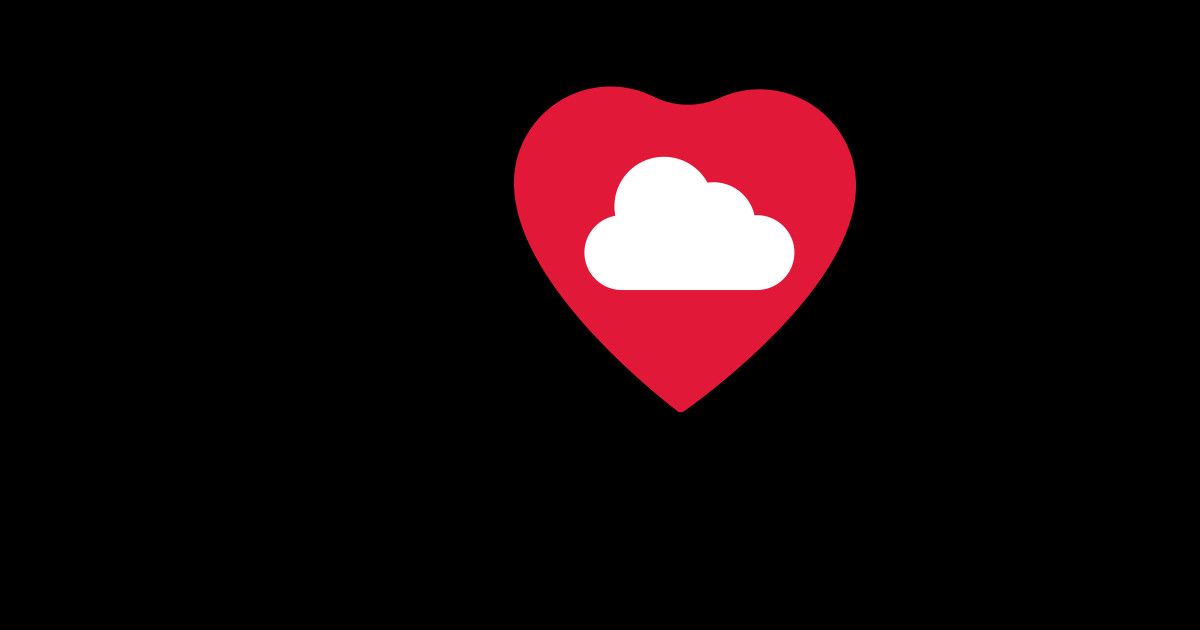 I Love Cloud Data - Big Data - Sticker | TeePublic