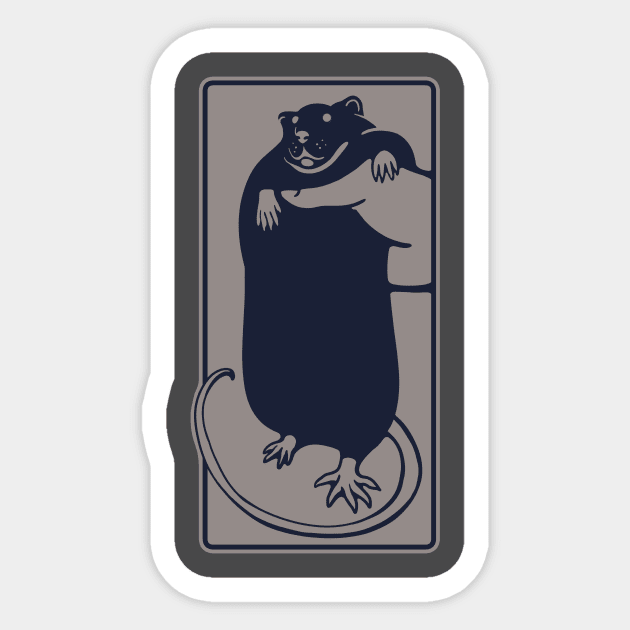 Minimal stylized illustration for rodent fans Cute rat pet - Rat Pet ...