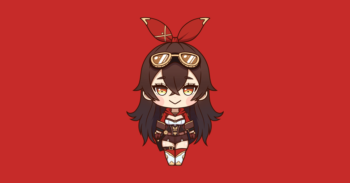 Genshin Impact - Amber Chibi - Amber - T-Shirt | TeePublic