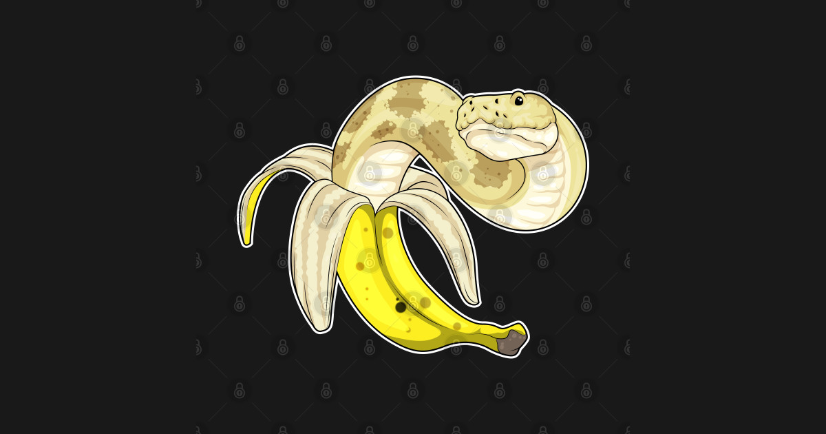Snake Banana - Snakes - T-Shirt | TeePublic