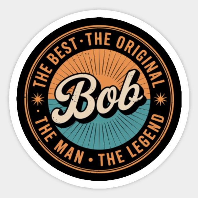 Bob Name Personal First Name Bob Father's Day - Fathers Day - Sticker ...