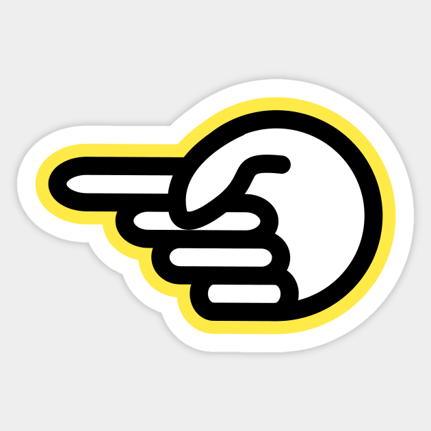 Copy of Hand gesture - one finger - direction - Hand Gesture - Sticker ...