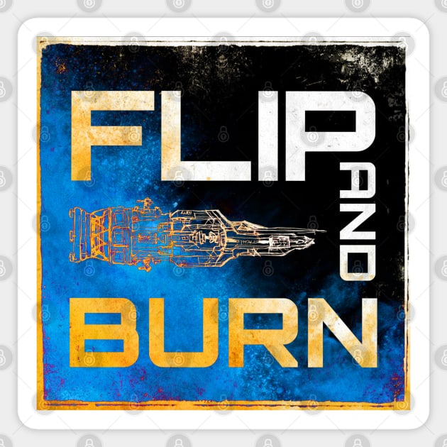 Flip and Burn - Screaming Firehawk - Sticker | TeePublic