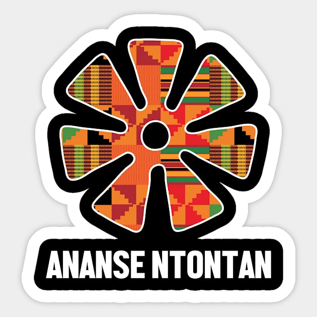 Adinkra Symbol, ANANSE NTONTAN Kente Pattern - Kente - Sticker | TeePublic
