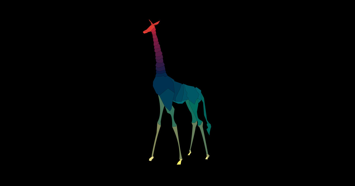 giraffe - Geek - Sticker | TeePublic