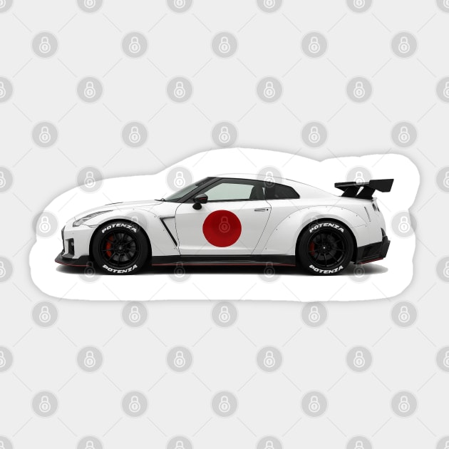 Wide Body R35 GT-R - Gtr R35 - Sticker | TeePublic