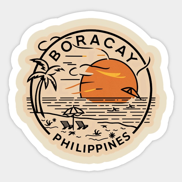 Boracay Island Philippines - Boracay Philippines - Sticker | TeePublic