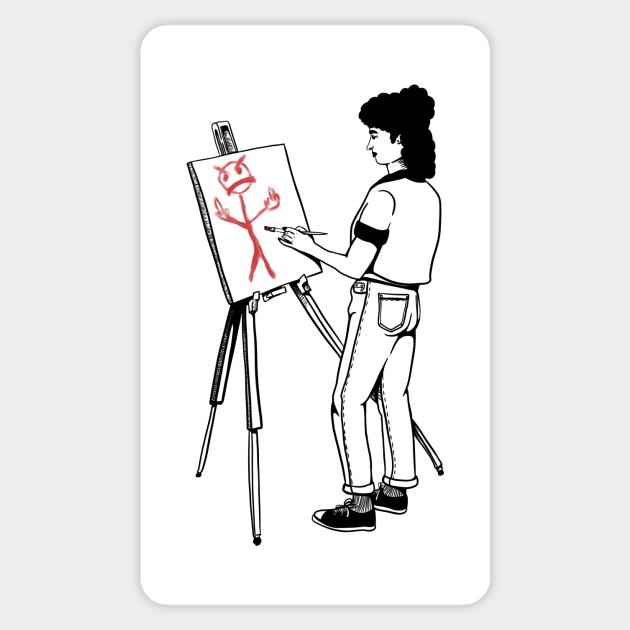 THE ARTIST - DRAW WHAT YOU FEEL - Artist - Sticker | TeePublic