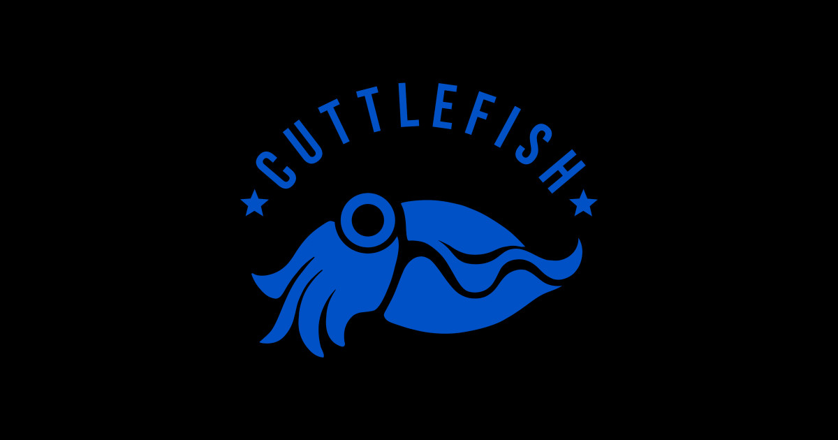 Stylized, minimalist Cuttlefish for sea life lovers - Cuttlefish ...