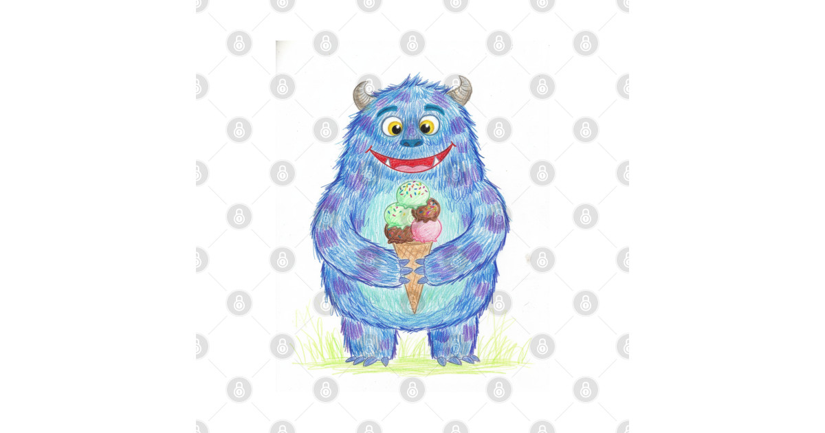 ice Cream Monster - Monster - T-Shirt | TeePublic