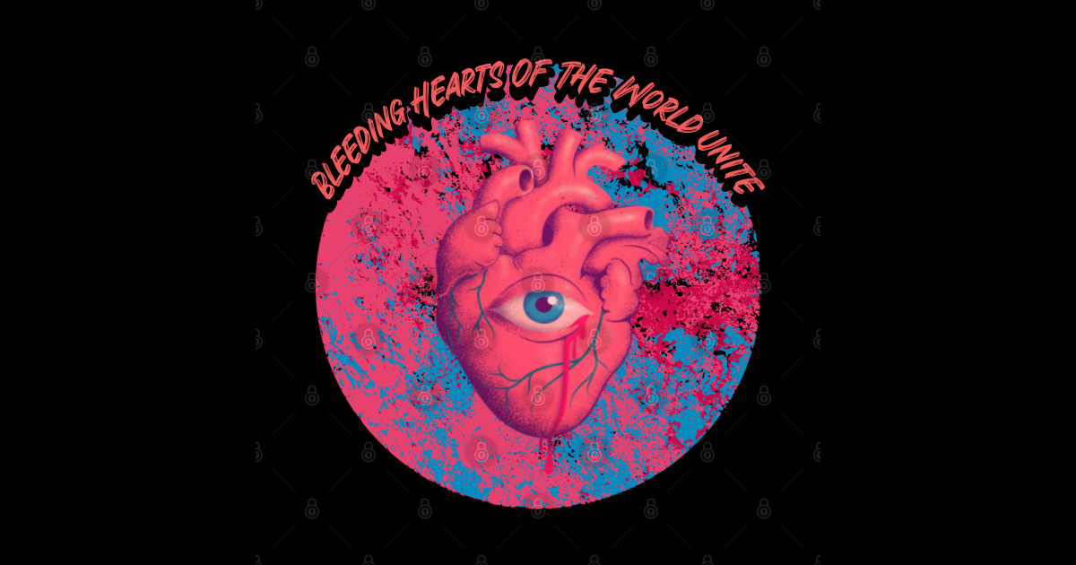Bleeding Hearts Graphic - Horror - Sticker | TeePublic