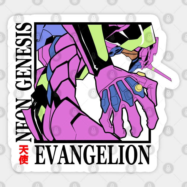 Evangelion eva 01 - Neon Genesis Evangelion - Sticker | TeePublic