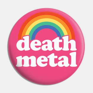 Death Metal Boho Rainbow Cute Pins and Buttons for Sale | TeePublic