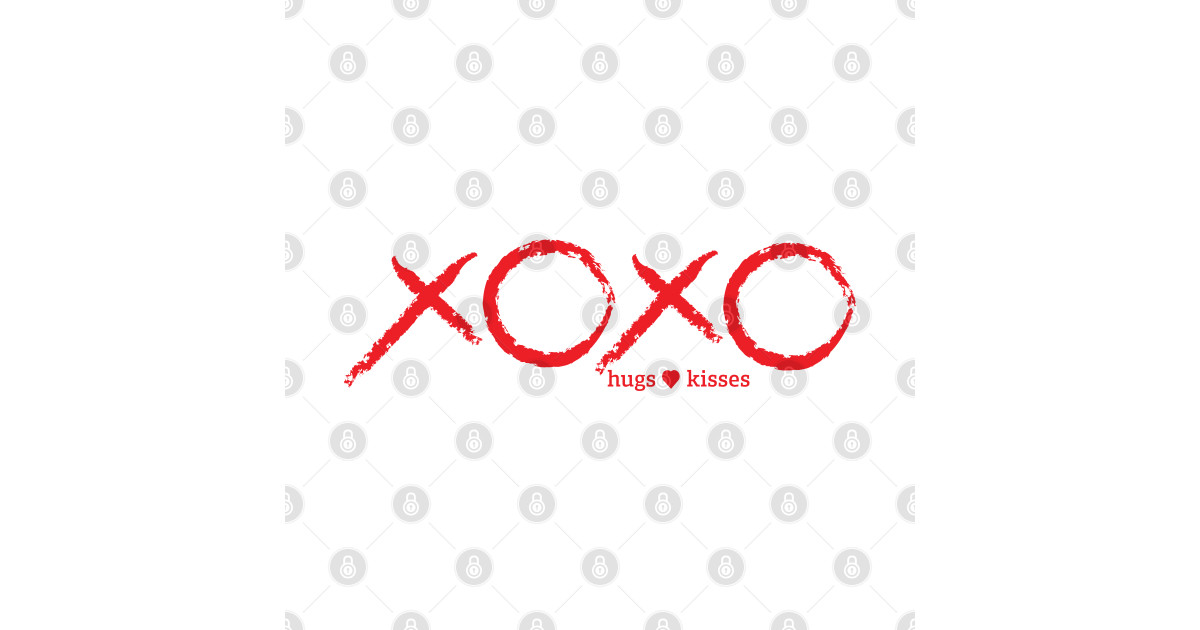 XOXO: Hugs and Kisses in Red - Xoxo - T-Shirt | TeePublic