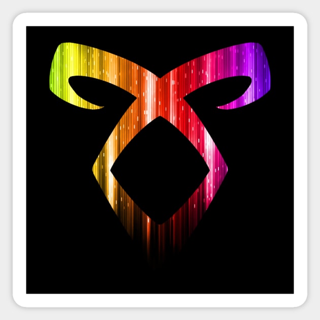 Shadowhunters rune - Angelic power rune (colorful digital stripes ...