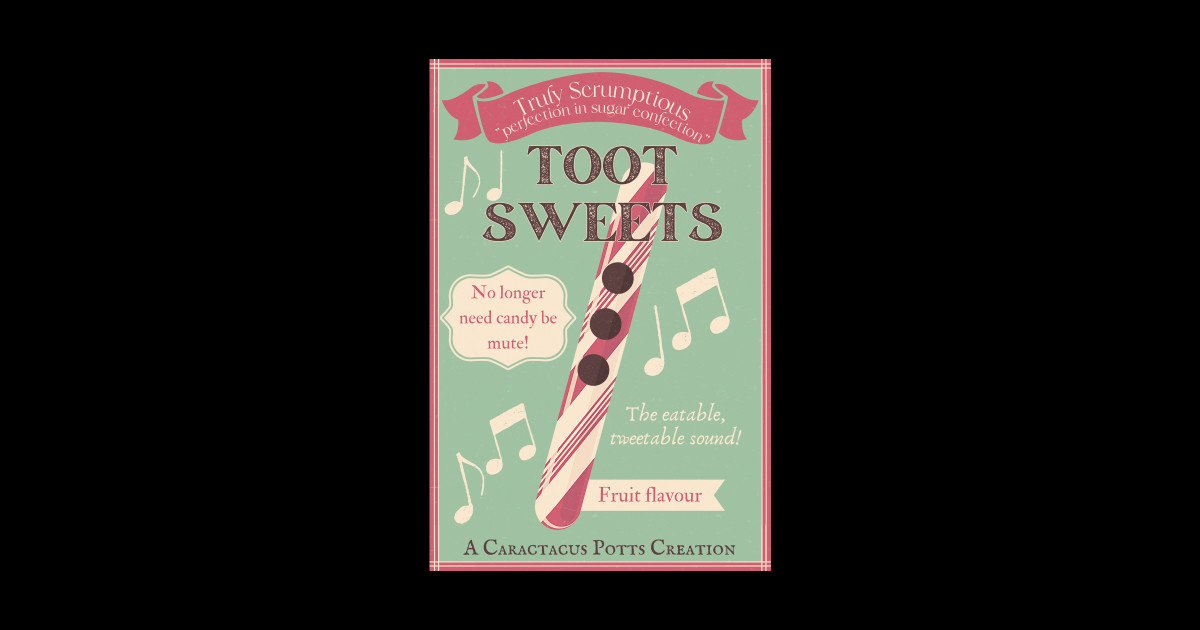 Toot Sweets Poster - Chitty Chitty Bang Bang Musical - Chitty - Sticker ...