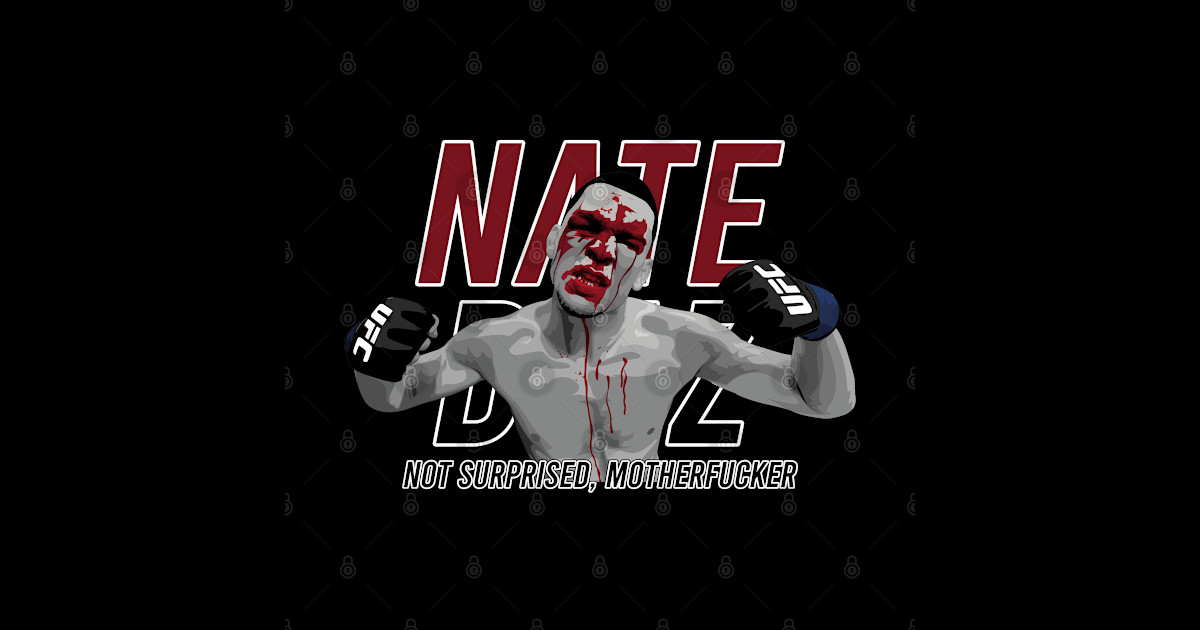 Nate Diaz, Not Surprised - Nate Diaz - Sticker | TeePublic