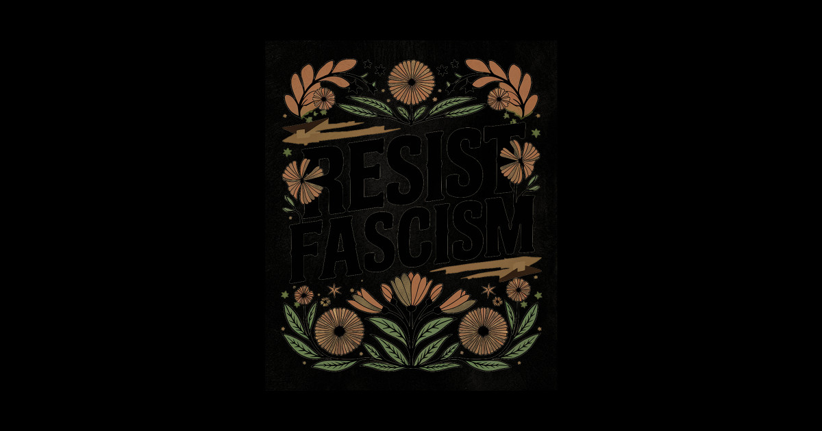 Resist Fascism Protest Trump Anti Trump - Resist Fascism - Sticker ...