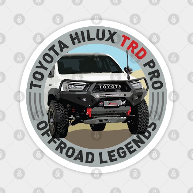 4x4 Offroad Legends: Toyota Hilux TRD Pro - Hilux - Magnet | TeePublic
