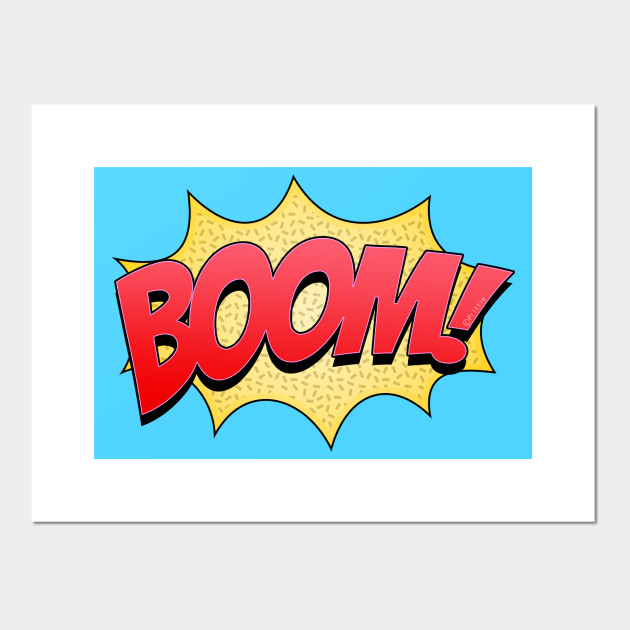 Boom Comic Book Emoji - Emoji - Posters and Art Prints | TeePublic