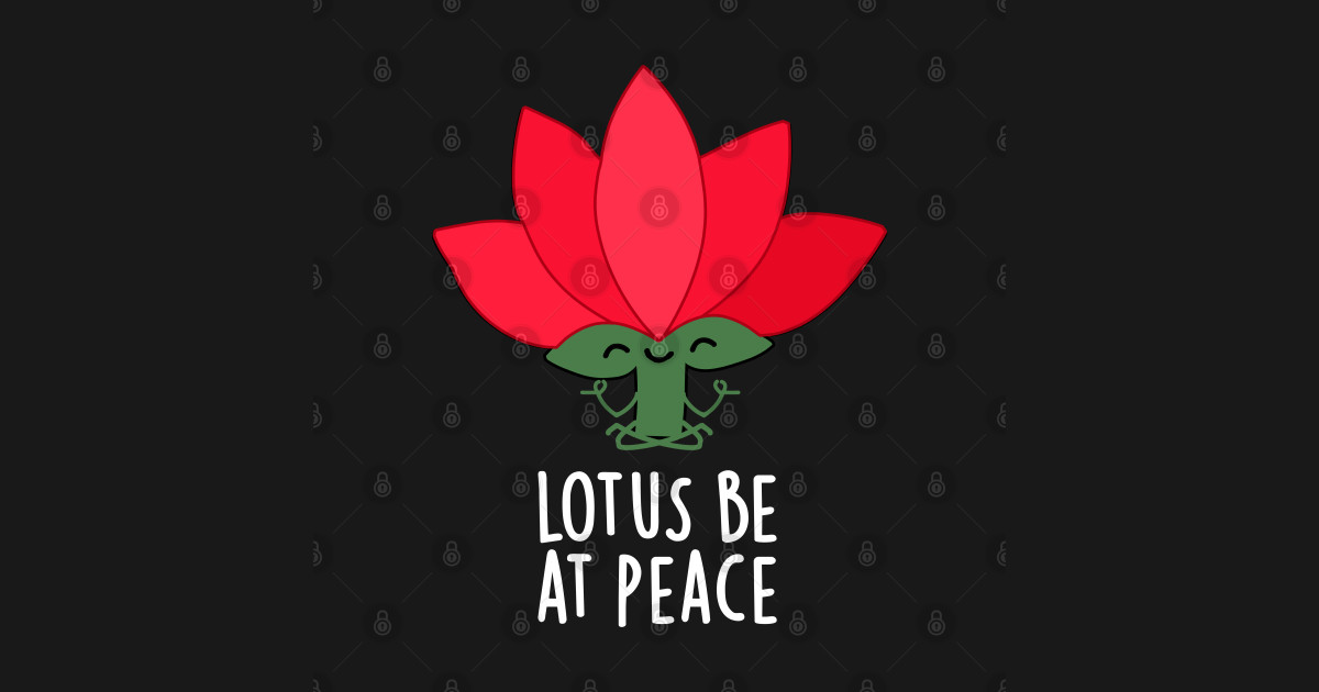 Lotus Be At Peach Funny Plant Pun - Plant Pun - T-Shirt | TeePublic