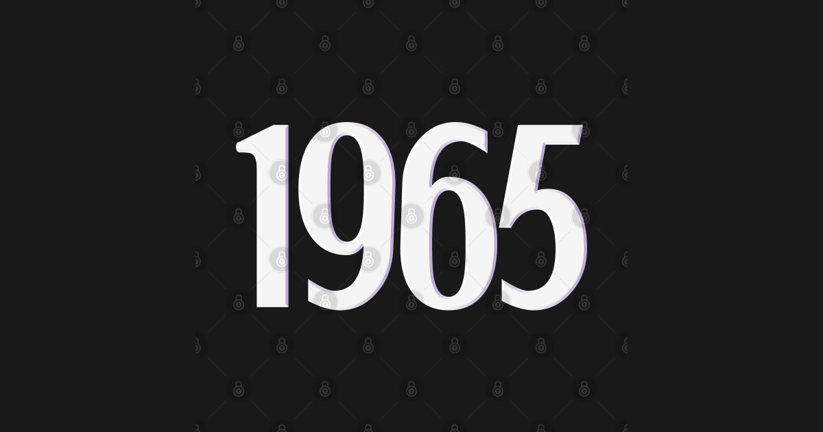 1965 Simple Logo Vintage Style - 1965 - T-Shirt | TeePublic
