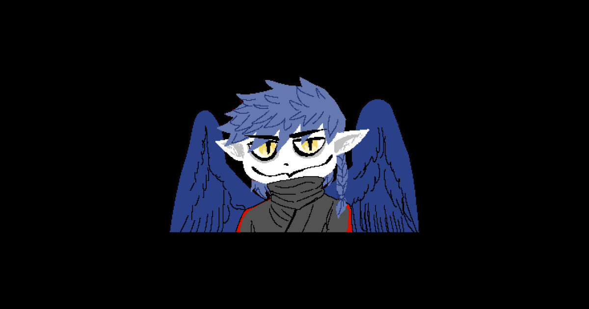 Harpy Monster Boy Birdman Pixel Art - Monster Boy - Posters and Art ...