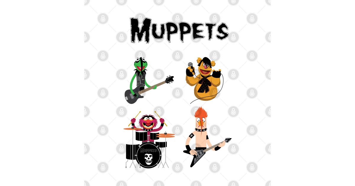 Punk Muppets - Punk Rock Band - T-Shirt | TeePublic